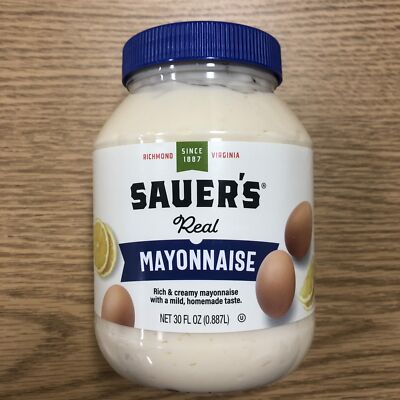 CF Sauer Rich & Creamy Mayonnaise Real Mayo 30oz Jar Sauce Dukes | eBay