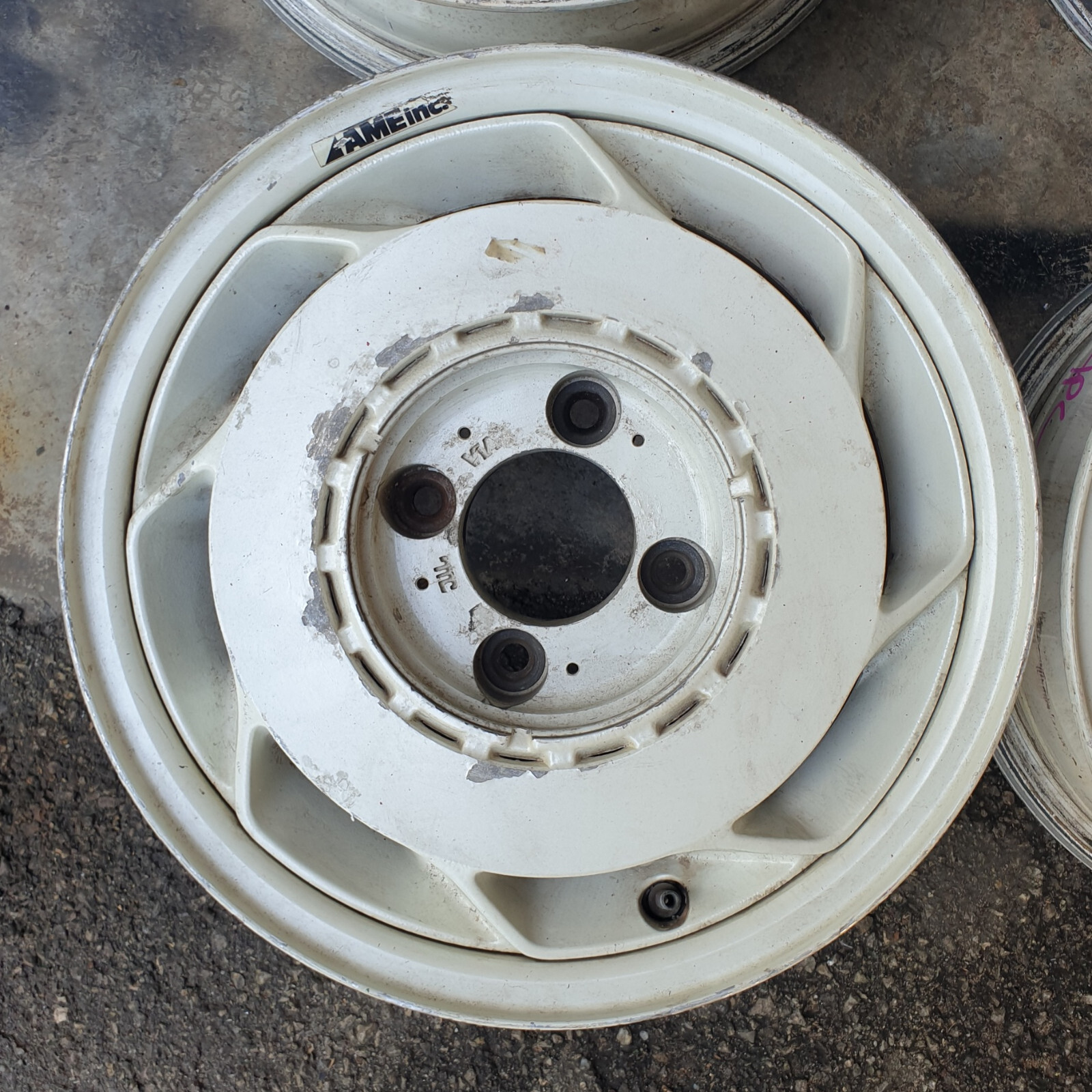 JDM 14" Ame Windmuhle turbofan wheels rims for ae86 starlet 114.3x4 ...