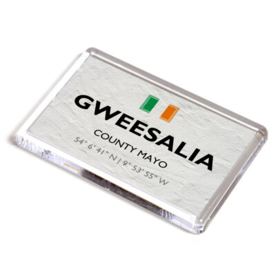 FRIDGE MAGNET - Gweesalia - County Mayo - Ireland - Lat/Long | eBay