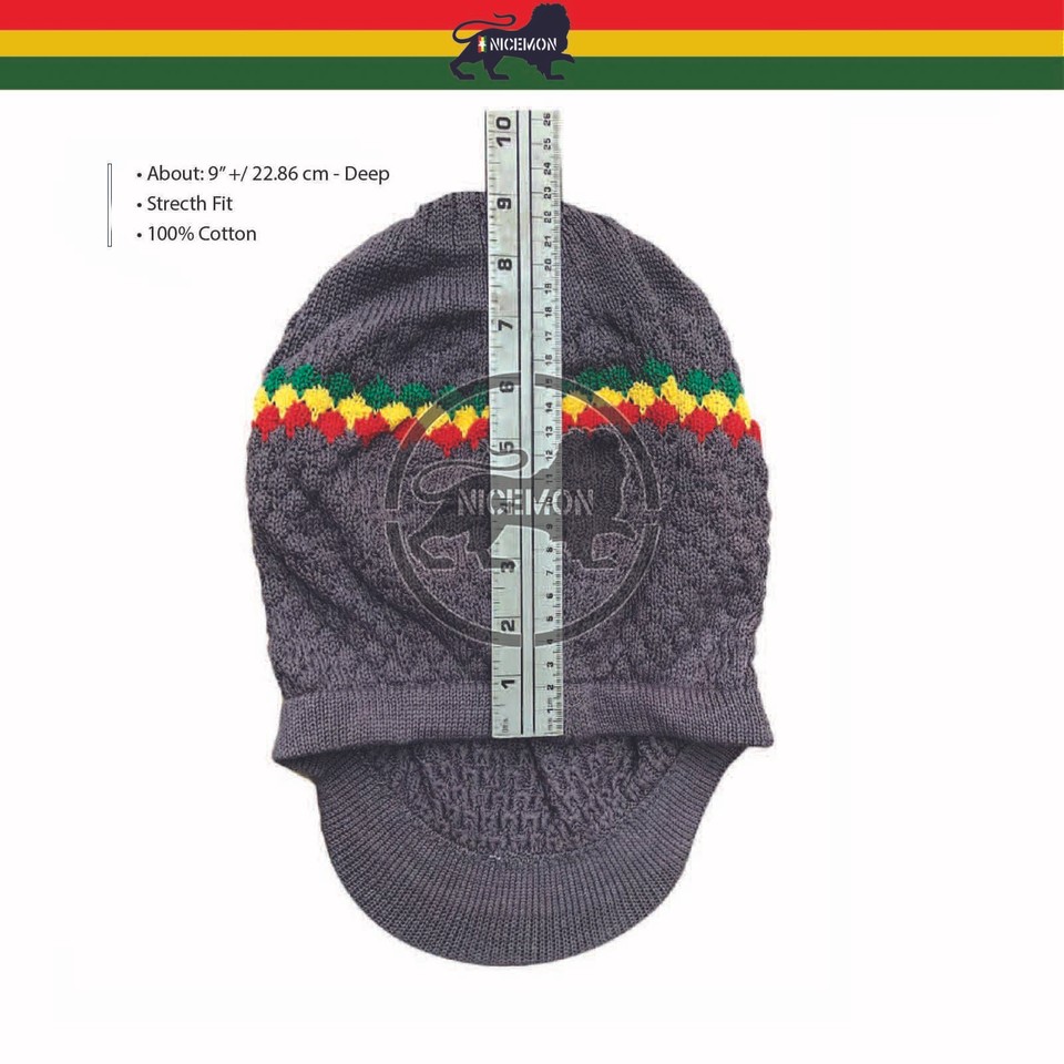 Rasta Rastafari Hat Cap Rastacap Reggae Jamaica Headwear Dreadlocks ...