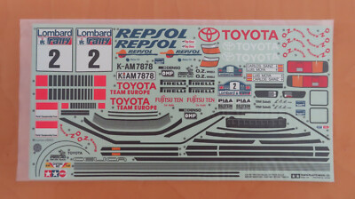 Tamiya RC Decal Toyota Celica GT-Four Rally 58096 NEU NIB 1991 | eBay UK