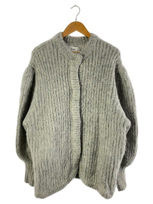 CLANE DESIGN CARDIGAN 22AW COLOR MOHAIR SHAGGY 2 Gray Plain CLANE DESIGN CARDIGAN 22AW COLOR MOHAIR SHAGGY 2 Gray Plain