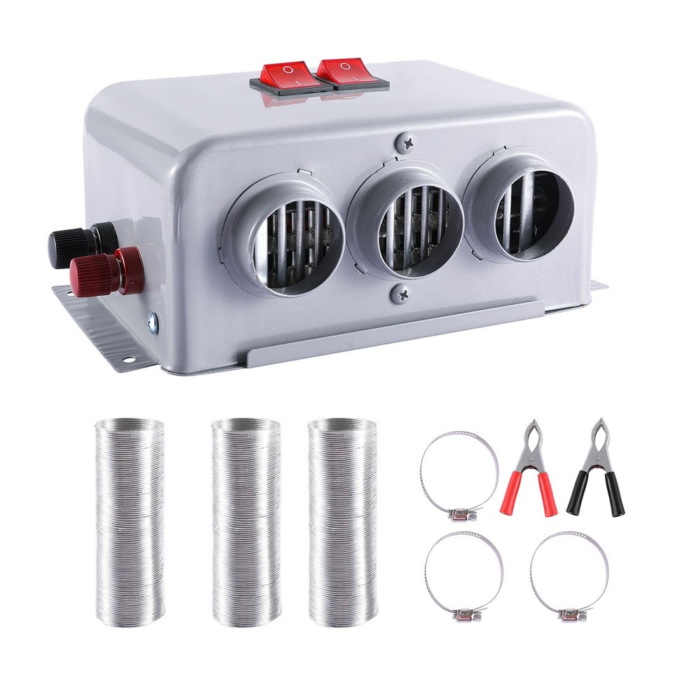 800W Electric Car Heater 3 Hole 12V DC Heating Fan Defogger Defroster ...