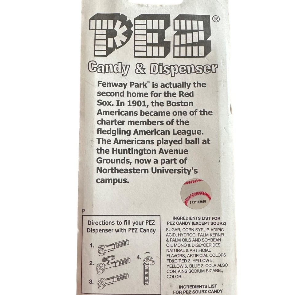 Pez Dispenser Boston Red Sox Baseball MLB Candy & Dispenser NWT Ball | eBay
