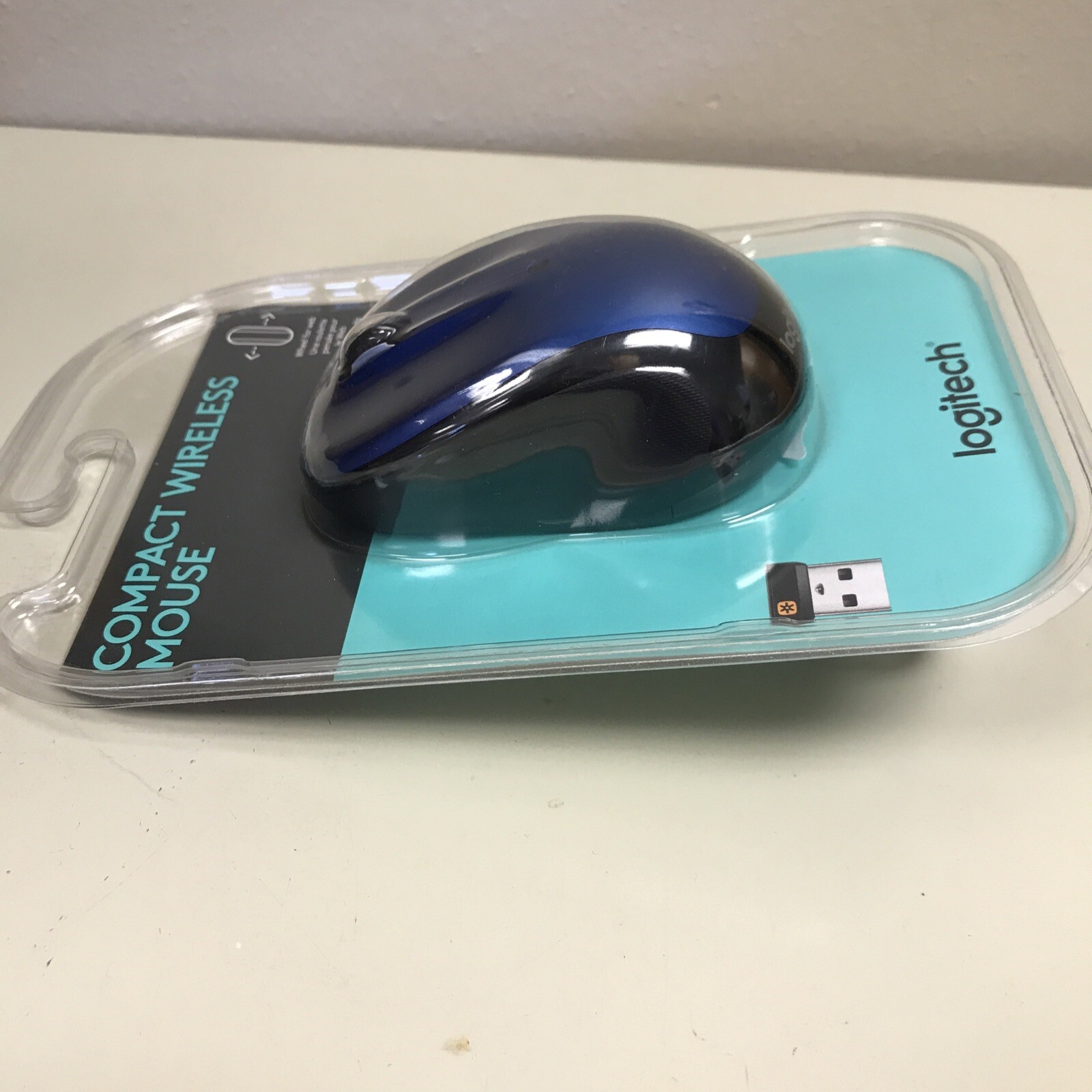 Logitech Compact Wireless Mouse 910-005754 Blue Brand New Sealed | eBay