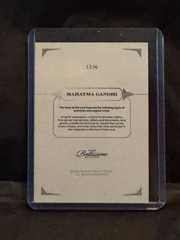 2023 Keepsake Bellissimo Edition Mahatma Gandhi Handwritten Document ...