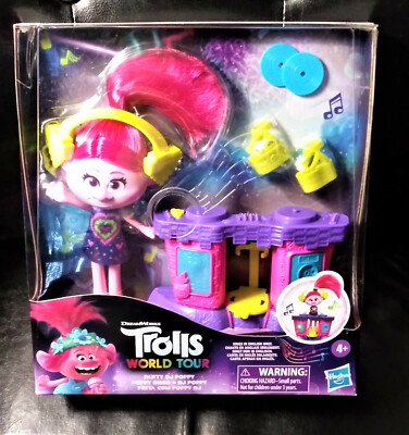 DreamWorks Trolls World Tour Party DJ Poppy Fashion Doll with Musical ...