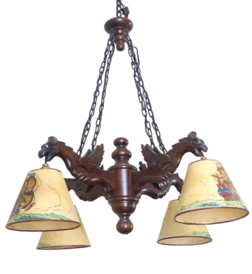 Chandeliers, Fixtures, Sconces - Gargoyle Chandelier Ceiling Lighting