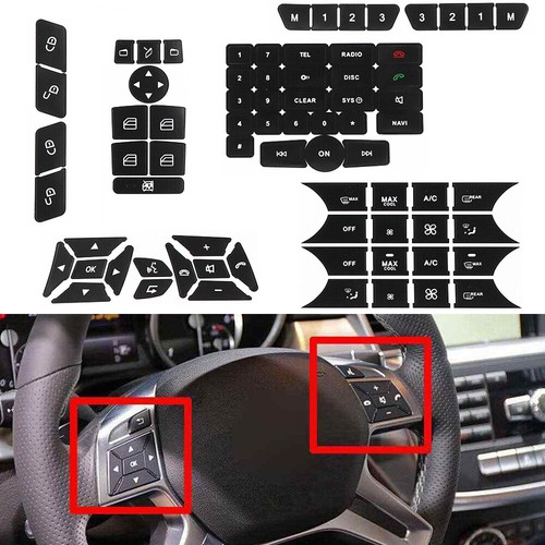 For Mercedes-Benz Button Repair Package Steering AC Window Decals Door ...