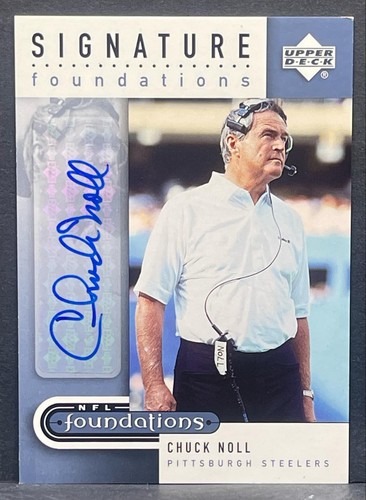 2005 Upper Deck NFL Foundations - Signature Foundations Chuck Noll #SF ...