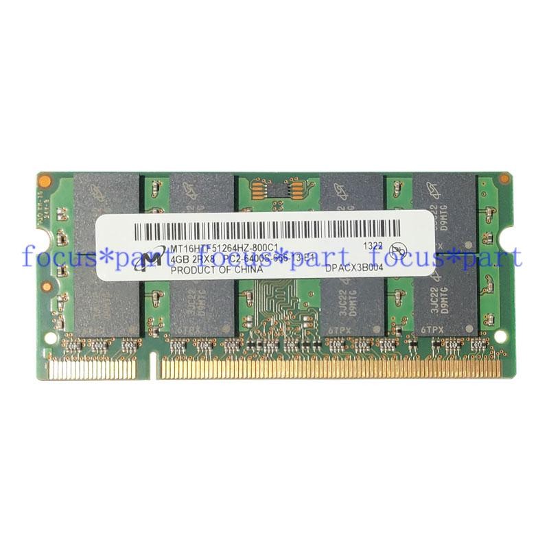 Micron 4 GB/8 GB RAM DDR2 800 MHz SO-Dimm PC2-6400S 200-pin Laptop ...