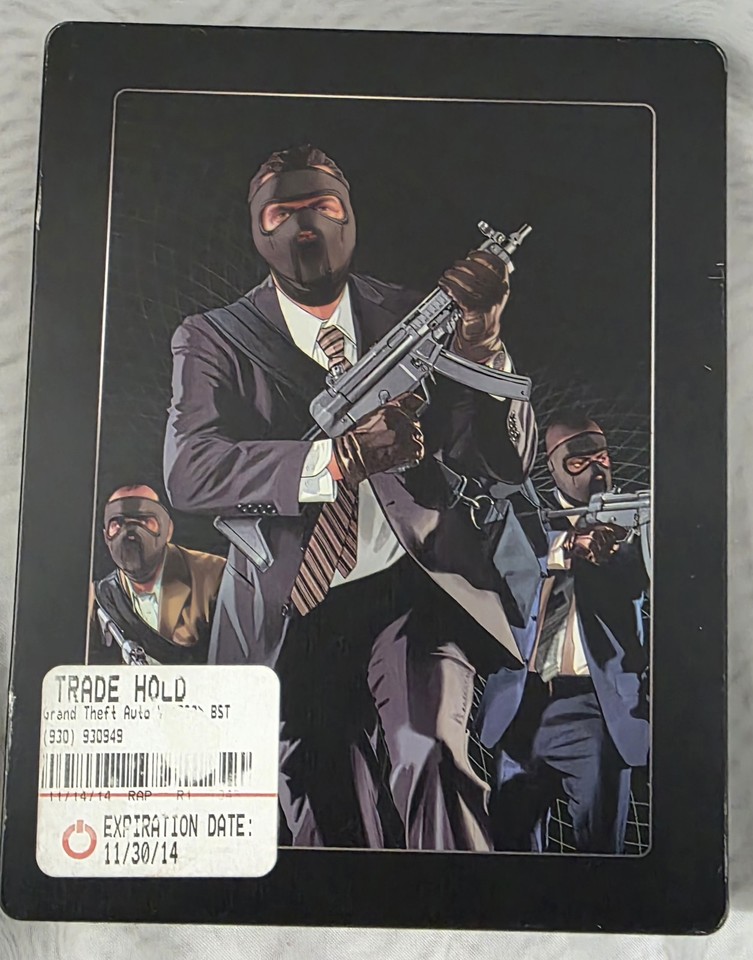 PS3 Grand Theft Auto 5GTA5 Video Game Metal Case With Map Plays Well ...