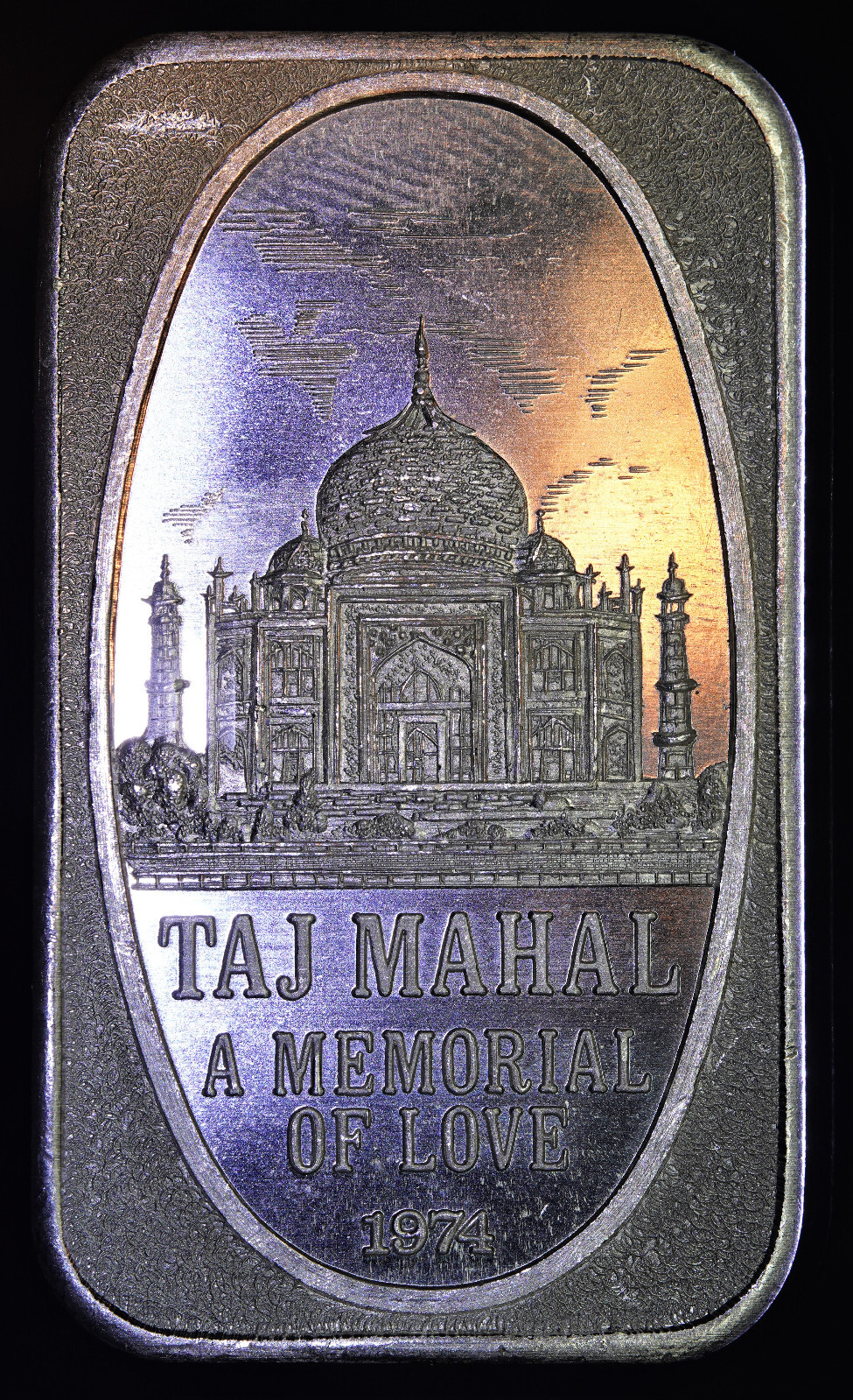 1974 Taj Mahal Memorial of Love Vintage USSC 1oz 999 FINE Silver art ...