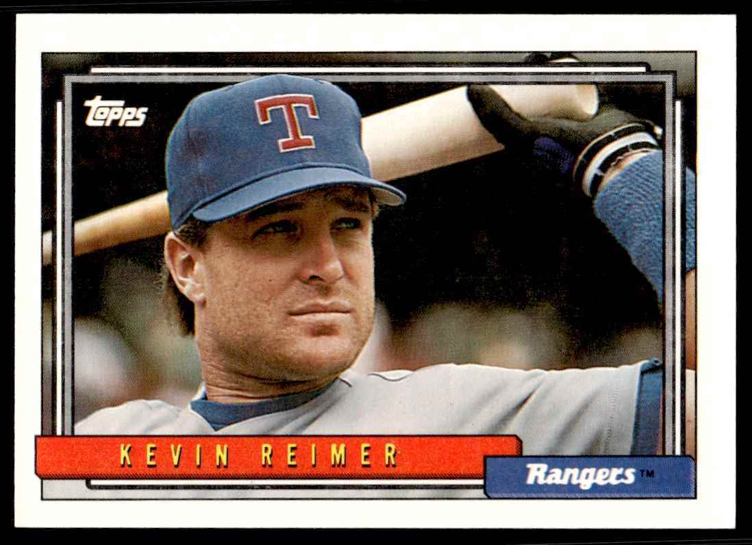 1992 Topps Baseball Card Kevin Reimer Texas Rangers #737 | eBay