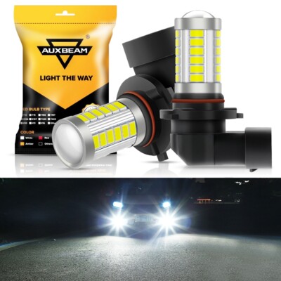 AUXBEAM H10 9145 9140 9005 9045 LED Fog Light Bulbs Conversion Kit ...