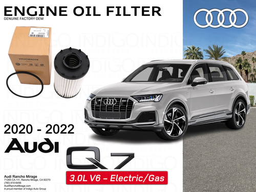 2020-2022 AUDI Q7 Genuine OEM ENGINE Oil Filter Q7-06M-198-405-F | eBay