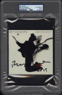 BRYAN ADAMS Anthology Signed Autographed CD Cover + CD - PSA #85299244 ...