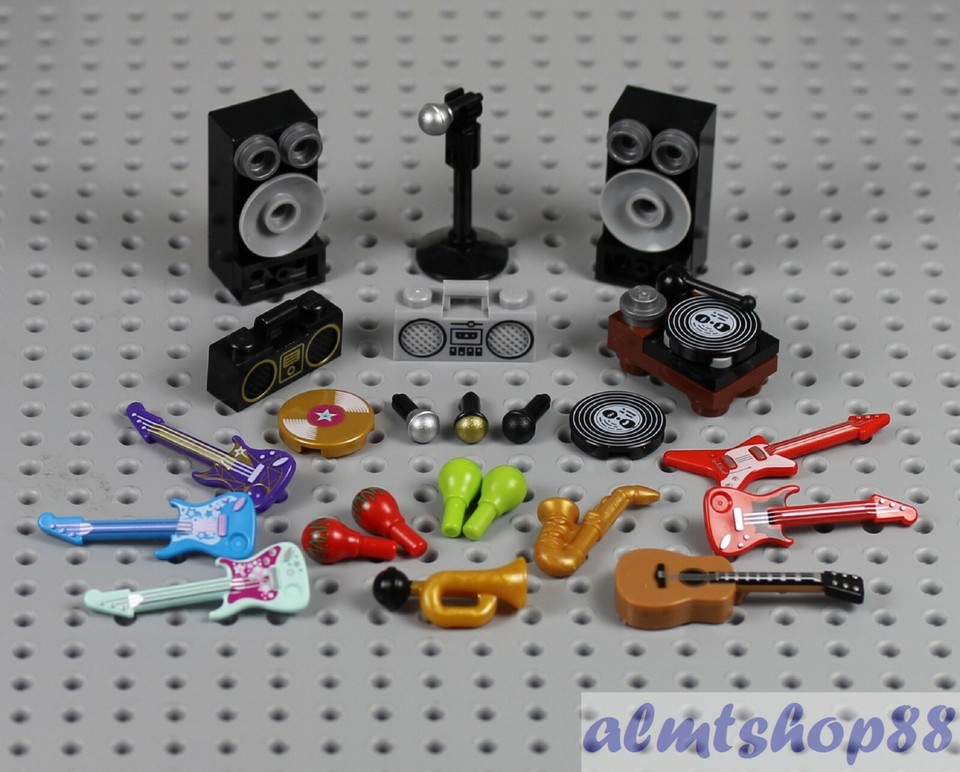 LEGO - Musical Instruments - PICK YOUR ITEMS - Rock Band Minifigure ...
