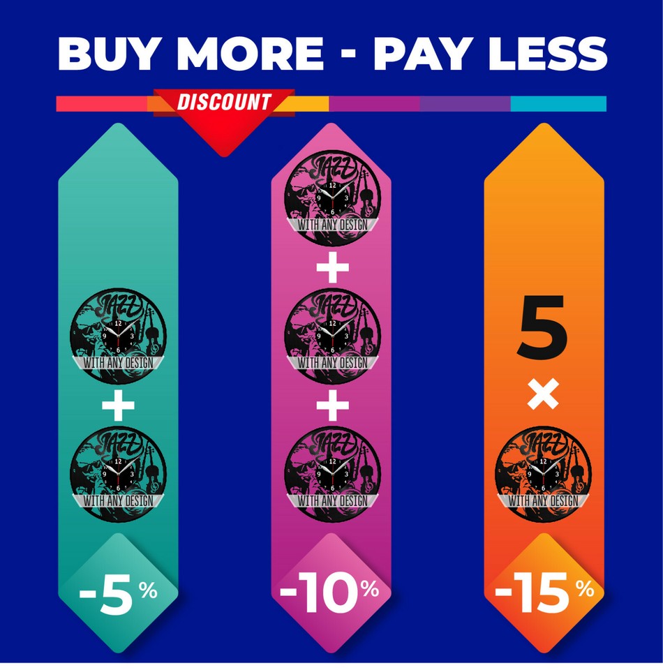 Keep Calm and Love Music Vinyl Record Wall Clock Decor Handmade 1718 | eBay