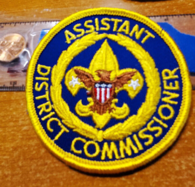 BSA Assistant District Commissioner Position Patch, blue twill ...