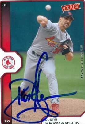 Dustin Hermanson autographed Baseball Card (Boston Red Sox) 2002 ...