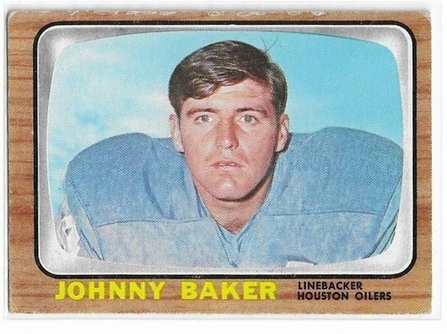 JOHNNY BAKER 1966 Topps Football card #47 Houston Oilers EX/EX- | eBay