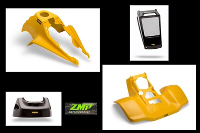 NEW SUZUKI LT250R PLASTIC YELLOW RACE FRONT REAR FENDERS AND STOCK ...