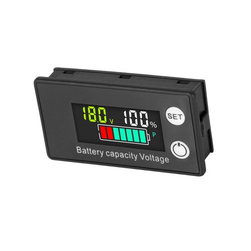 Battery Monitor Meter LCD Display 12v 24v 36v 48v 60v 72v For RV Solar ...