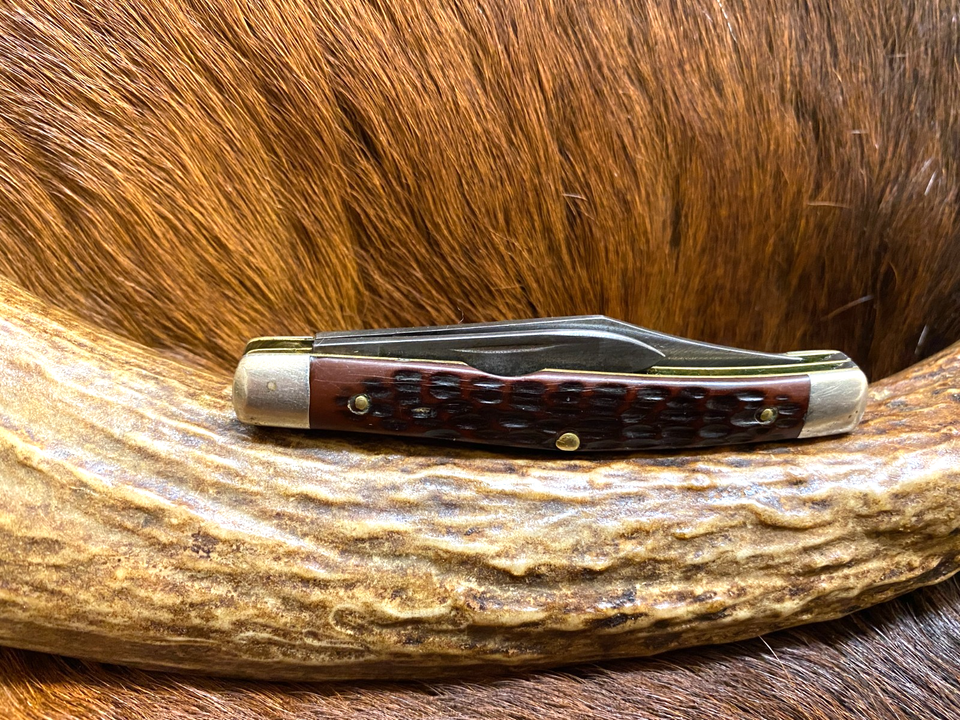 1971 Case XX USA.,9 Dot, 6244, Two Blade Stockman Knife, Delrin Scales ...