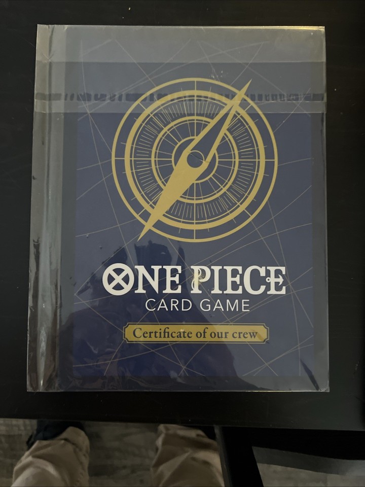 One Piece Luffy Promo Original Crew Certificate Jumbo Oversized Card 1/ ...