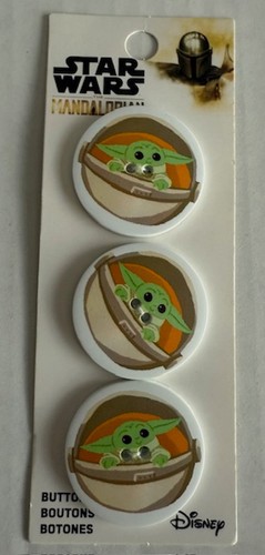 Disney Star Wars Mandalorian Grogu Baby Yoda The Child Buttons Sewing ...