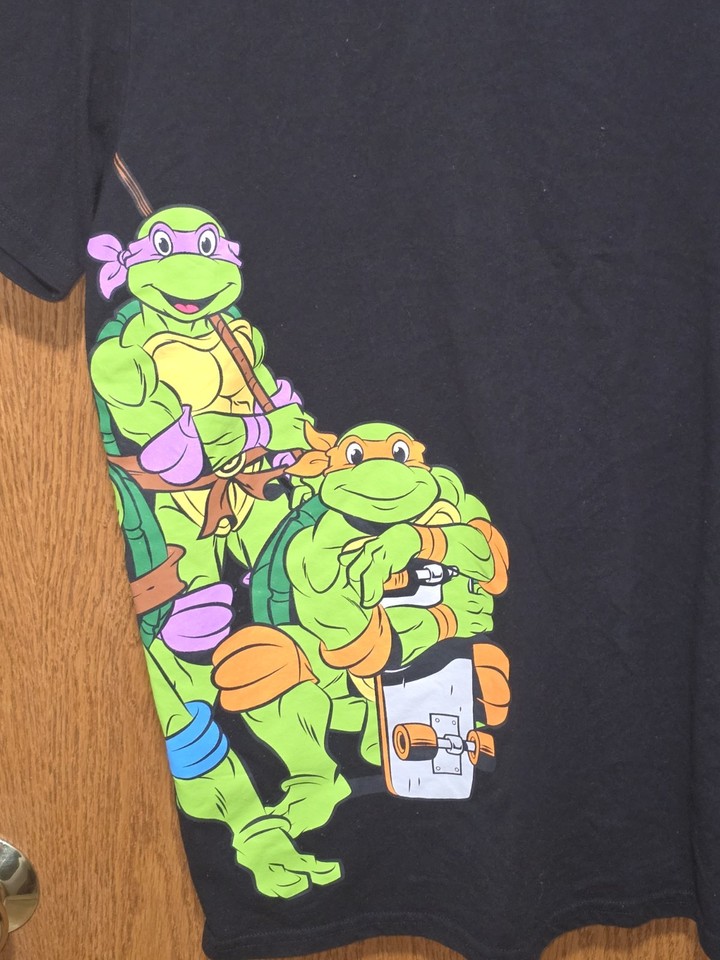 TMNT Teenage Mutant Ninja Turtles Shirt Men’s L Black Graphic Tee ...