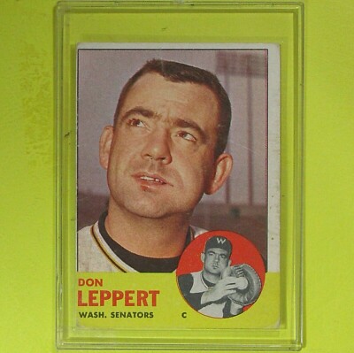 DON LEPPERT 1963 VINTAGE Topps #243 Washington Senators | eBay