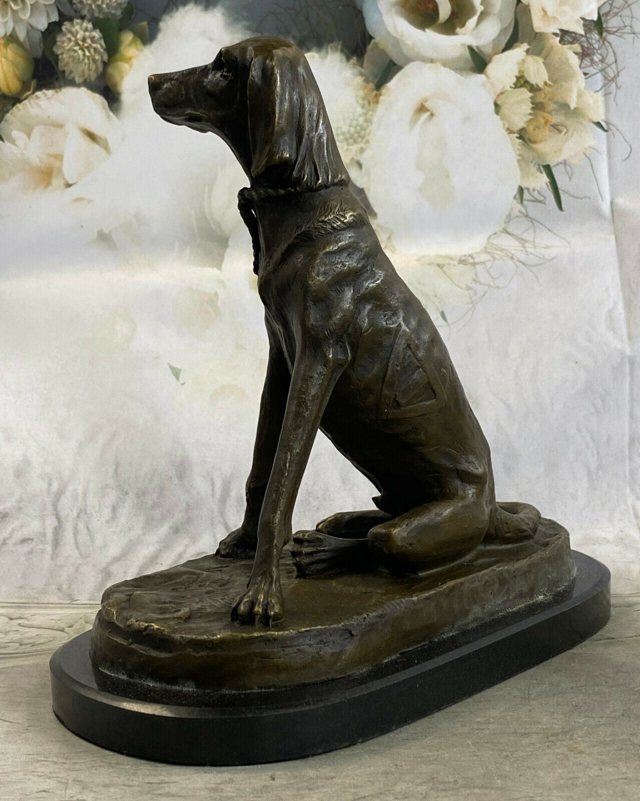 Art Deco Bronze Sculpture Statue Basset Bloodhound Hound Dog Sleuth ...