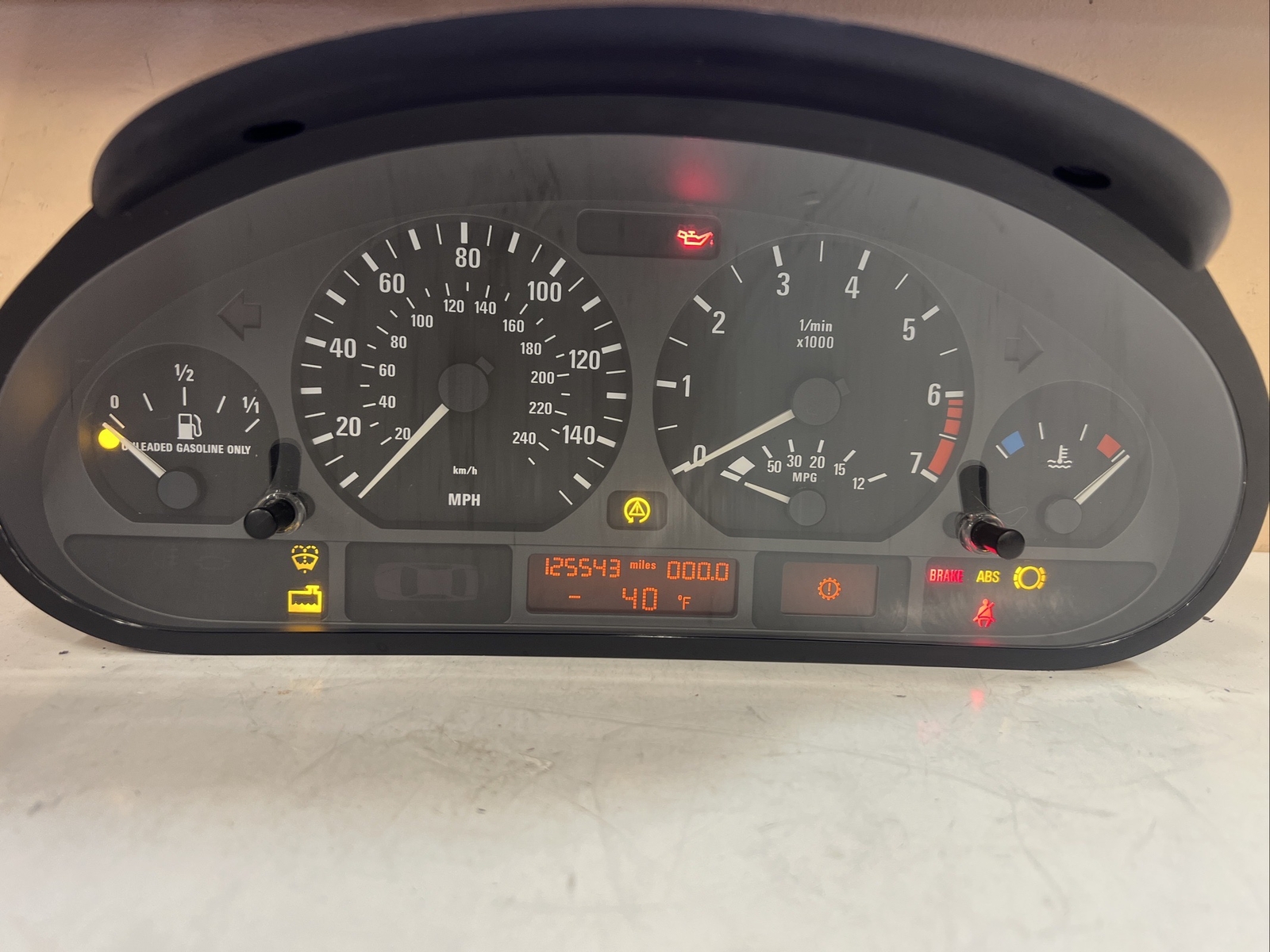 BMW E46 Speedometer Gauge Instrument Cluster in Dash OEM 6906897 for ...