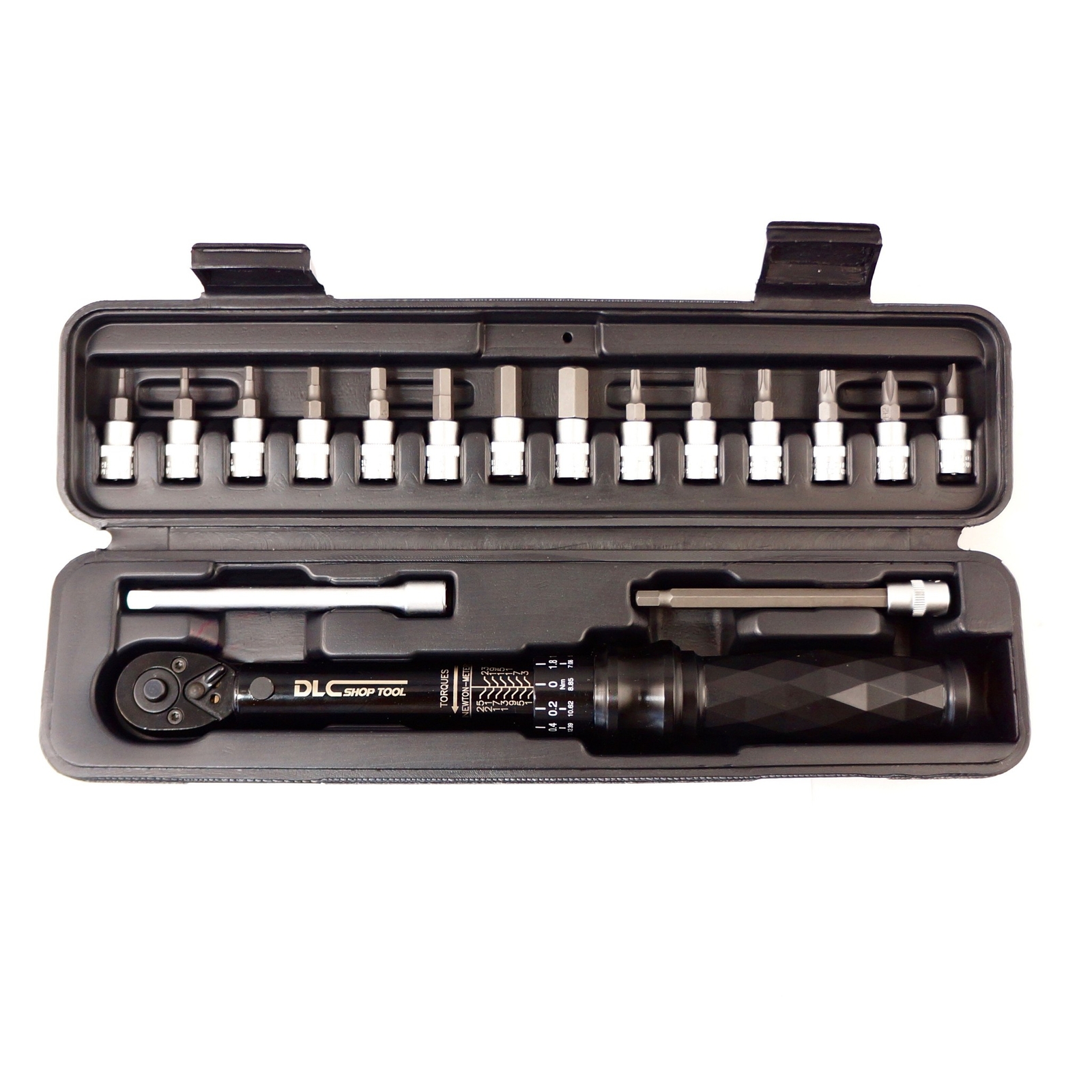 DLC Diamond Torque Wrench Golden 1/4" 1-25Nm / 8.9-221 In-lb Reversible ...