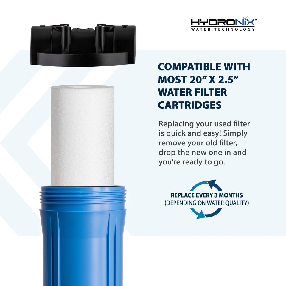 4 Sediment Water Filters - Whole House, RO Systems, Hydroponics, 2.5" x ...