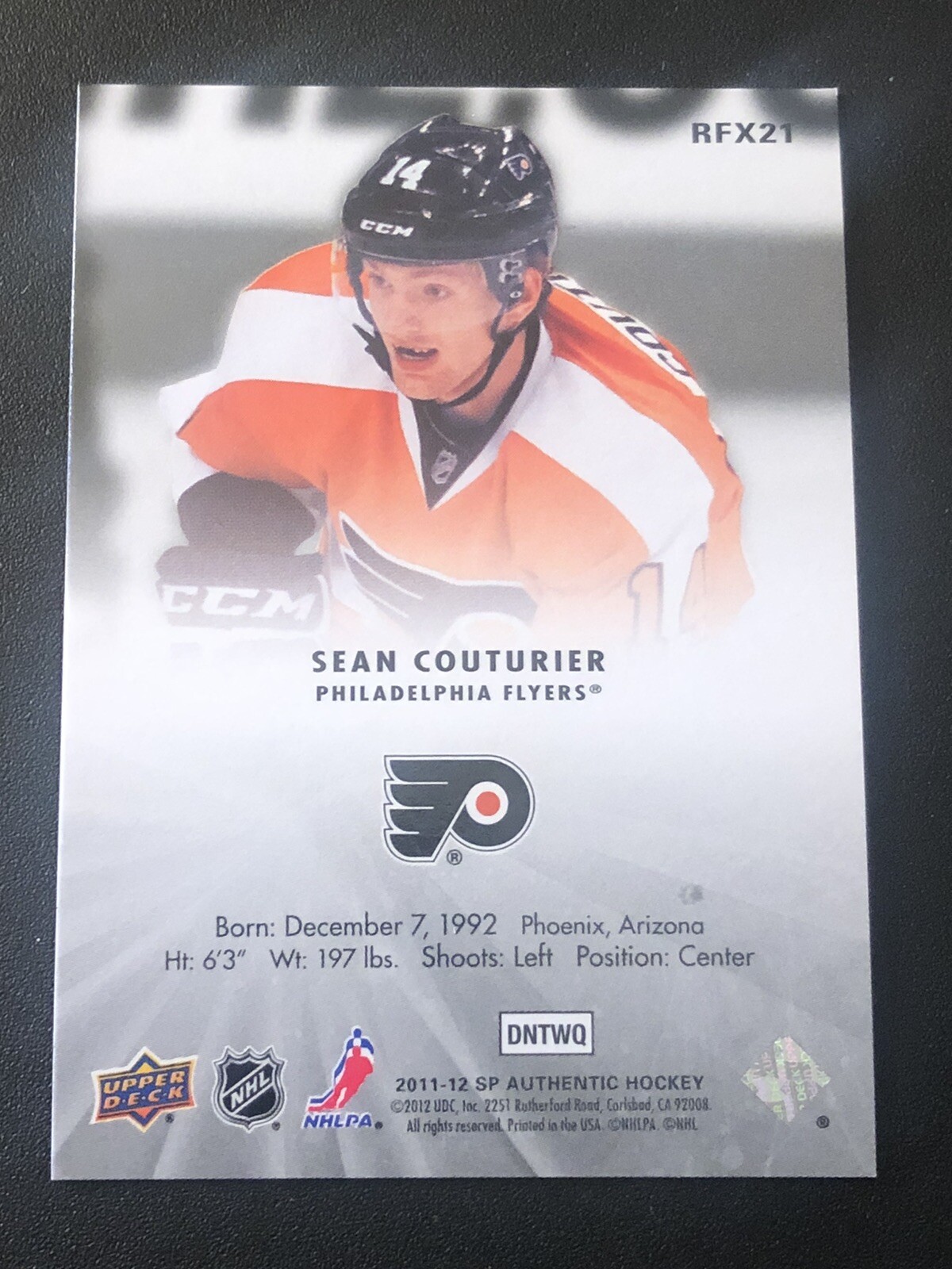 2011-12 SP Authentic Rookie Holo FX Sean Couturier #RFX21 Rookie | eBay