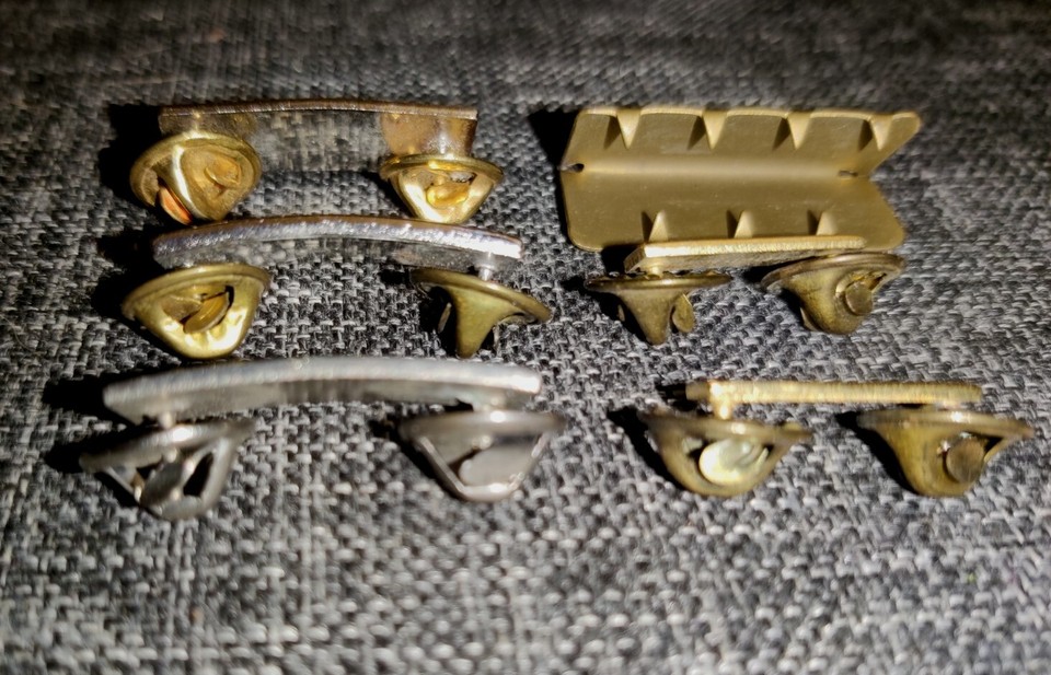 Lot of 6 1st & 2nd LT First Lieutenant Rank Insignia Silver Gold Tone ...