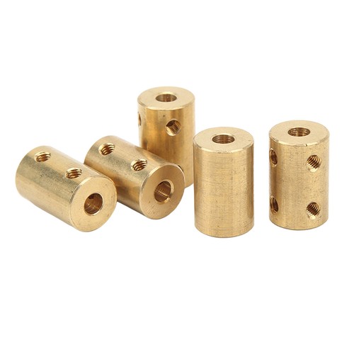 5Pcs RC Shaft Coupling Set Universal 55mm Brass Shaft Coupling Joint Co ...