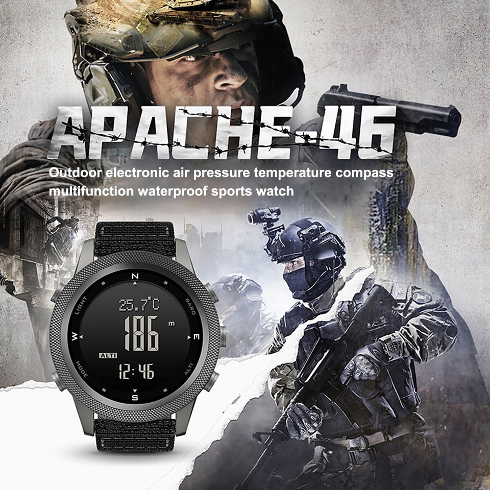 NORTH EDGE Tactical Outdoor Sport Smart Watch Altimeter Barometer ...