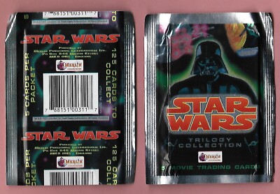 Star Wars, 1997 Merlin Trilogy Collection Sealed Pack of 5 Cards, Lot ...