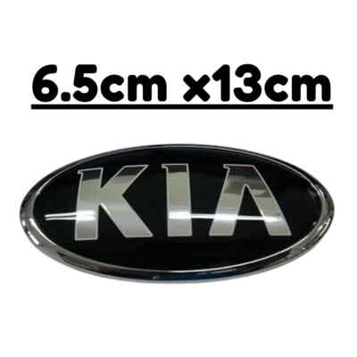 KIA Badge Rear Logo Emblem Self-Adhesive 3 pins BLACK 6.5x13cm | eBay UK
