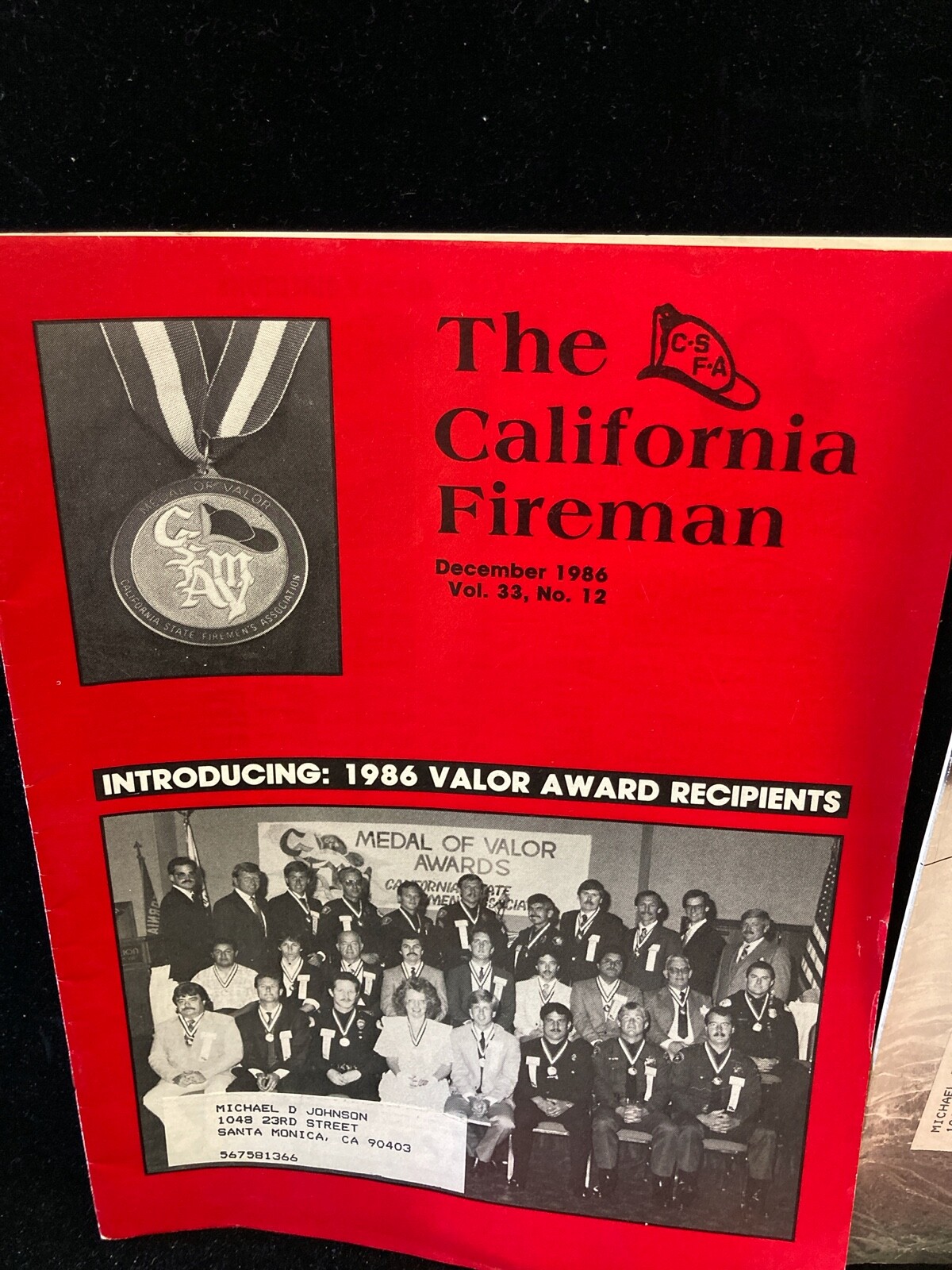 THE CALIFORNIA FIREMAN MAGAZINE, CSFA, LOT OF 5, 1986-1987 | eBay