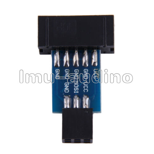 2PCS 10 Pin Convert to Standard 6 Pin Adapter Board F ATMEL AVRISP ...