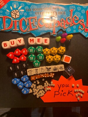 Dicecapades Game Dice YOU PICK GAME REPLACEMENTS Free Shipping | eBay