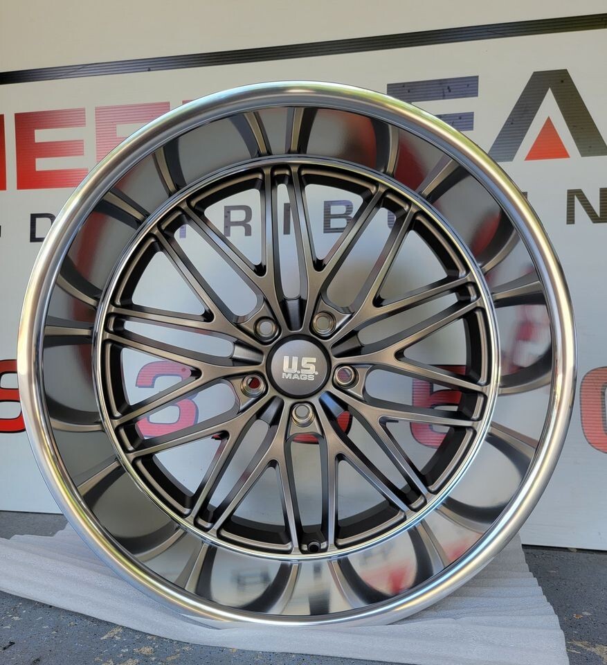 22" STAGGERED US MAGS U139 SANTA CRUZ WHEELS RIMS C10 SQUAREBODY OBS ...