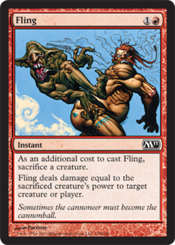 Fling Light Play, English Magic the Gathering MTG Magic 2011 | eBay