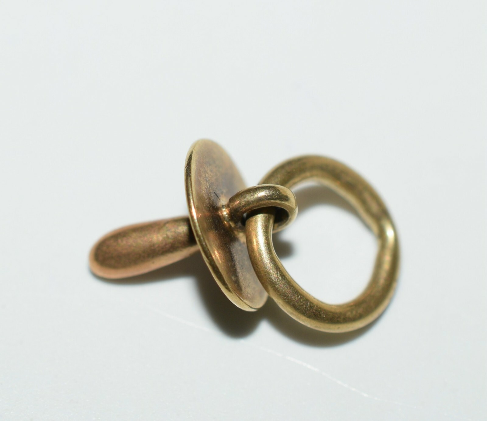 14K Gold Vintage Charm Baby Pacifier 1930's-1940s - Gem