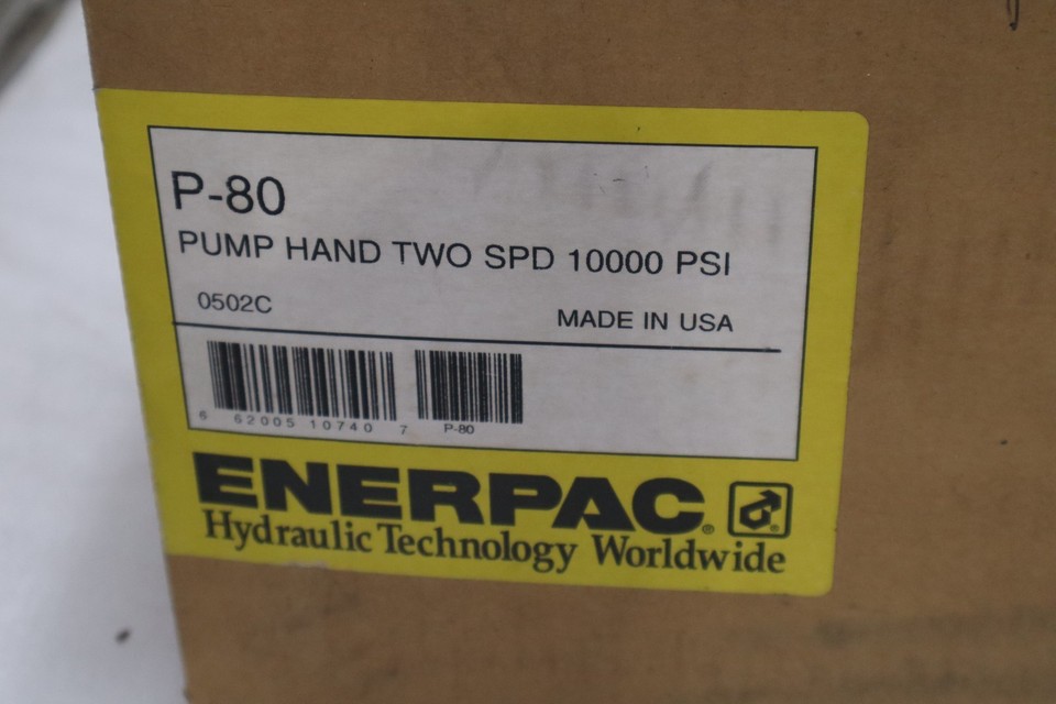 Enerpac P80 P-80 2-Stage 500-10,000 PSI Max Hydraulic Hand Pump STOCK ...